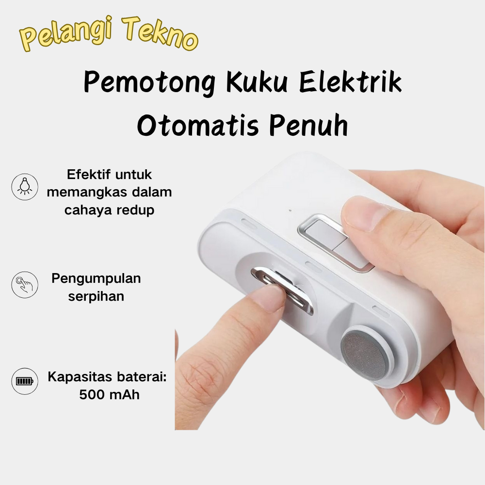 Jual Gunting Kuku Elektrik 2 in 1 Automatic Dengan Pemoles/Gunting Kuku ...