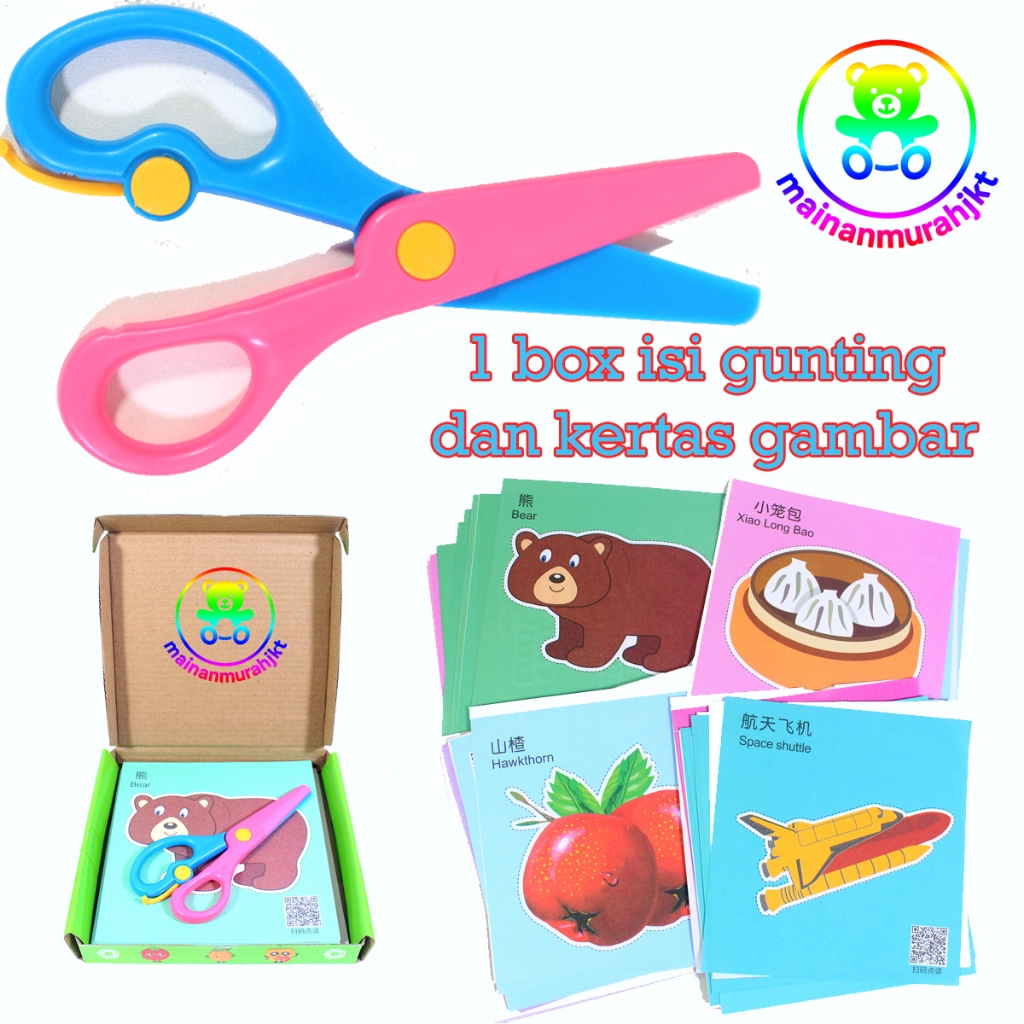 Jual ACC MAINAN GUNTING KERTAS PAPER CUT MAINAN EDUKASI KETERAMPILAN ...