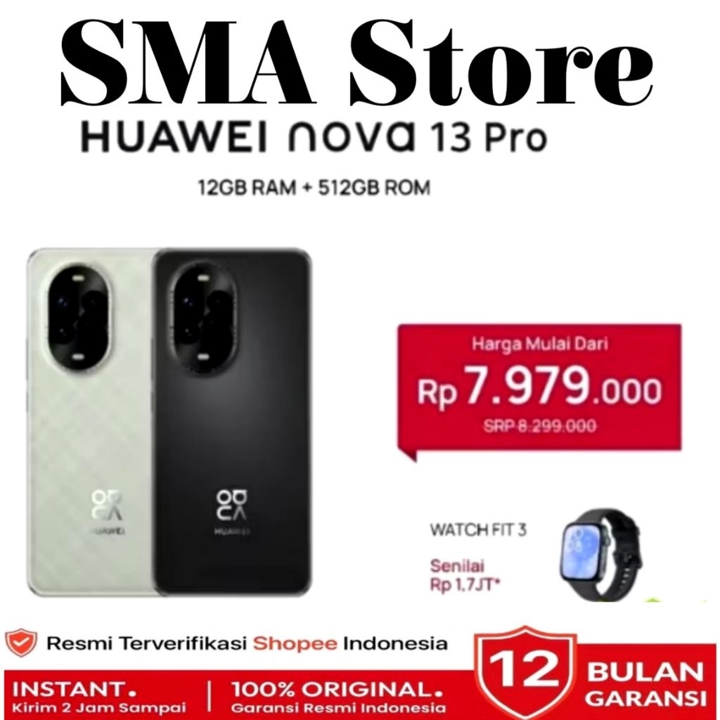 Jual Huawei Nova 13 Pro 5G 12GB 512GB | 60MP Front Ultra Portrait Dual Camera Battery 5000mAh ...