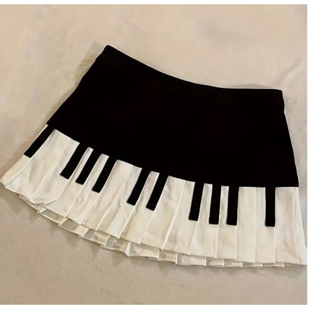 Jual JTY - Piano skirt y2k trend gothic | Shopee Indonesia