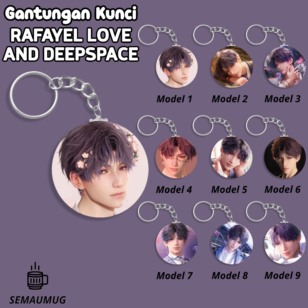 Jual GANTUNGAN KUNCI RAFAYEL LOVE AND DEEPSPACE KADO GANCI BULAT ANIME ...