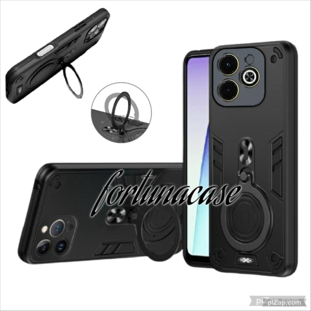 Jual CASING HP INFINIX SMART 8 SMART 8 PRO SMART 8 PLUS CASE ROBOT RING ...