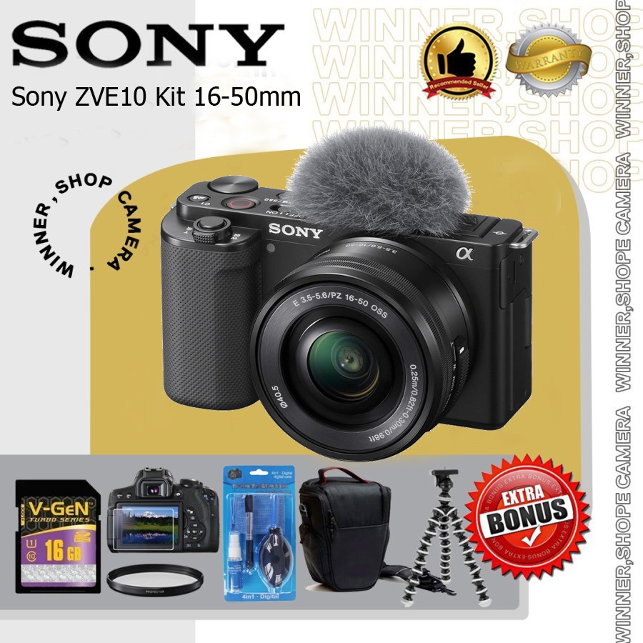 Jual Sony ZV E10 Sony ZVE10 Mirrorless Camera Kit 16-50mm - KIT 16 ...