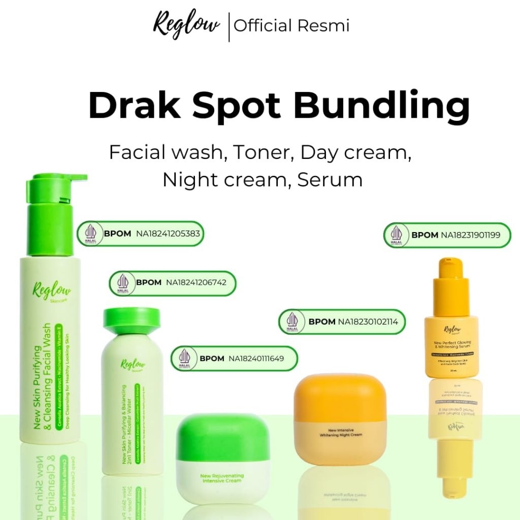 Jual [Bundling] Reglow Dark Spot Treatment (Facial Wash, Toner ...