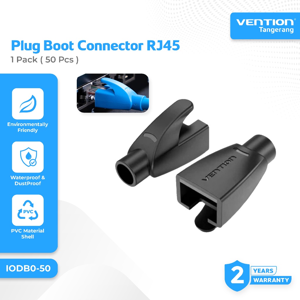 Jual Vention Plug Boot Connector RJ45 Strain Relief Boots Konektor RJ45 ...