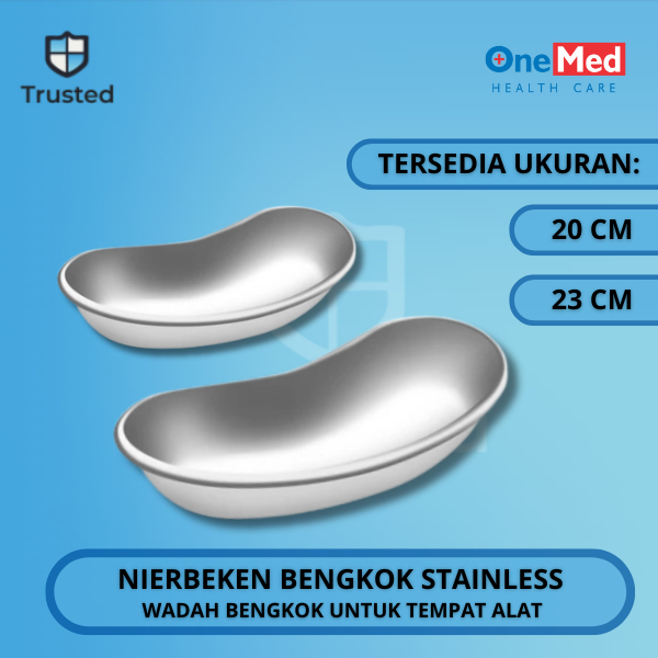Jual Onemed Nierbeken Bengkok Stainless OneMed SS 20cm 23cm | Shopee ...