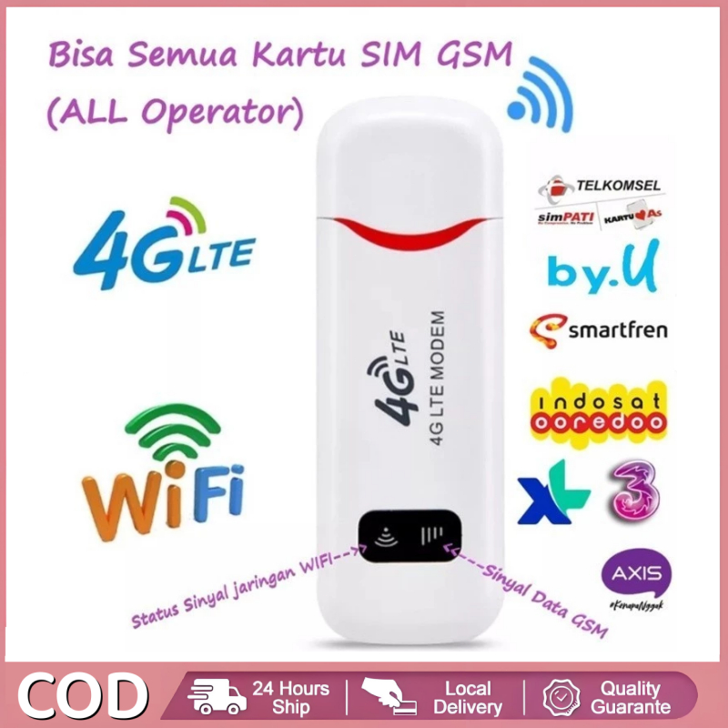 Jual 【Ready Stock】Modem WiFi USB Stick 4G LTE All Operator MIFI ...
