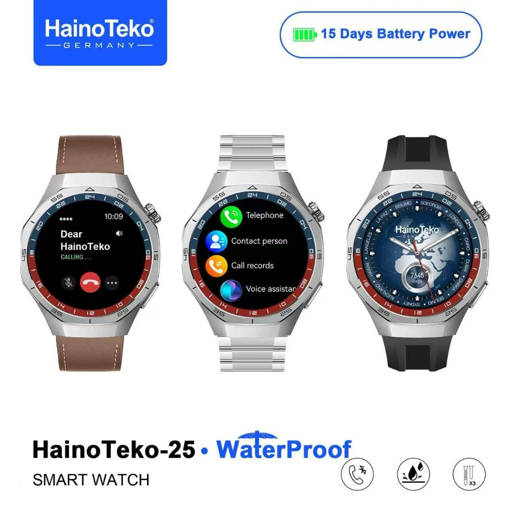 Jual Haino Teko Germany HT 25 Smart Watch Bluetooth BT Call Baterai ...