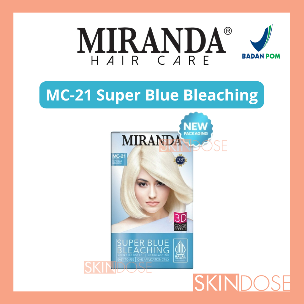 Jual Miranda Hair Color MC21 Super Blue Bleaching 30ml Semir Cat Rambut ...