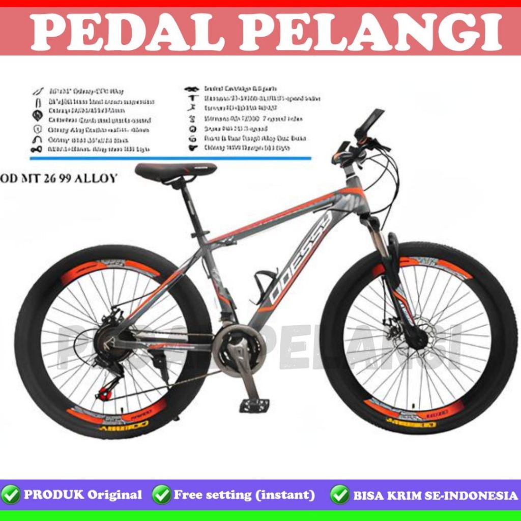 Jual Sepeda Gunung Odessy City MD99 Frame Alloy Ukuran 26 Inch Velg ...