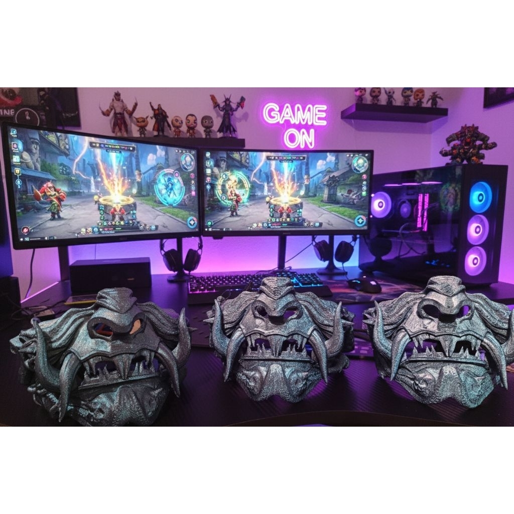 Jual TOPENG SAMURAI (cosplay)ONI HALF MASK JAPAN | Shopee Indonesia