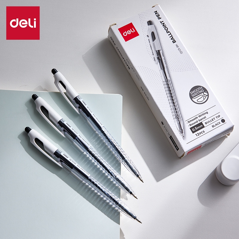 Jual Deli Ballpoint Pen / Pulpen Cetek/ Pulpen Bolpoin Hitam Penulisan ...