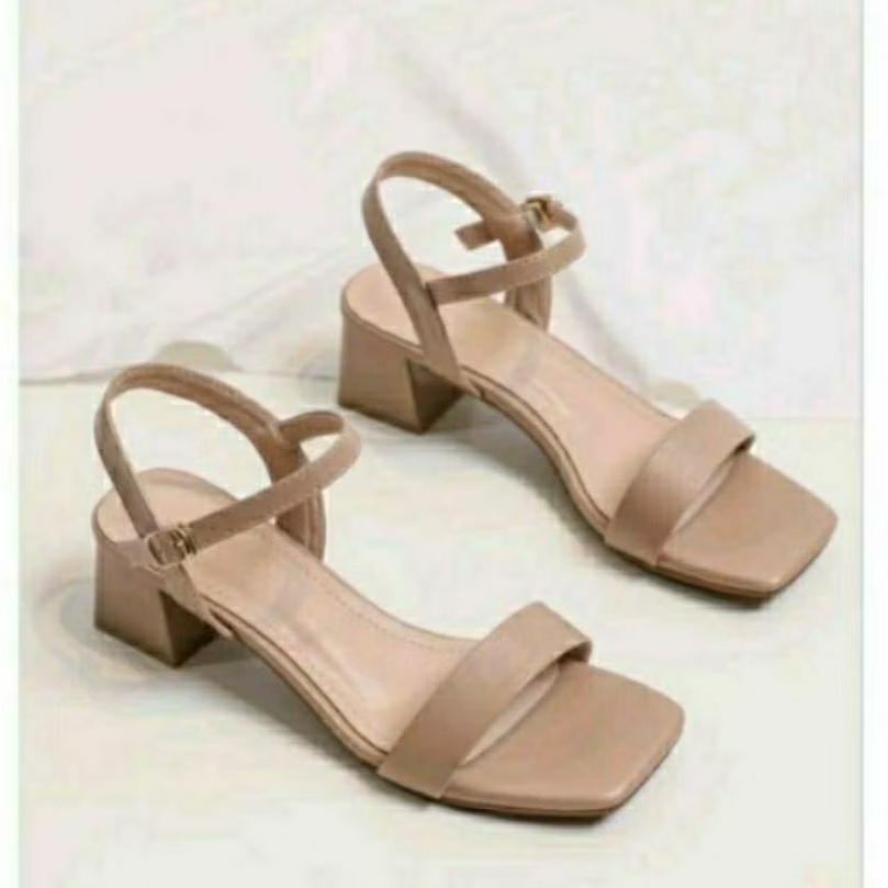 Jual Sandal Heels Wanita Hak Tahu 5 Cm Tali Gesper Ban Satu Ns_3543 ...