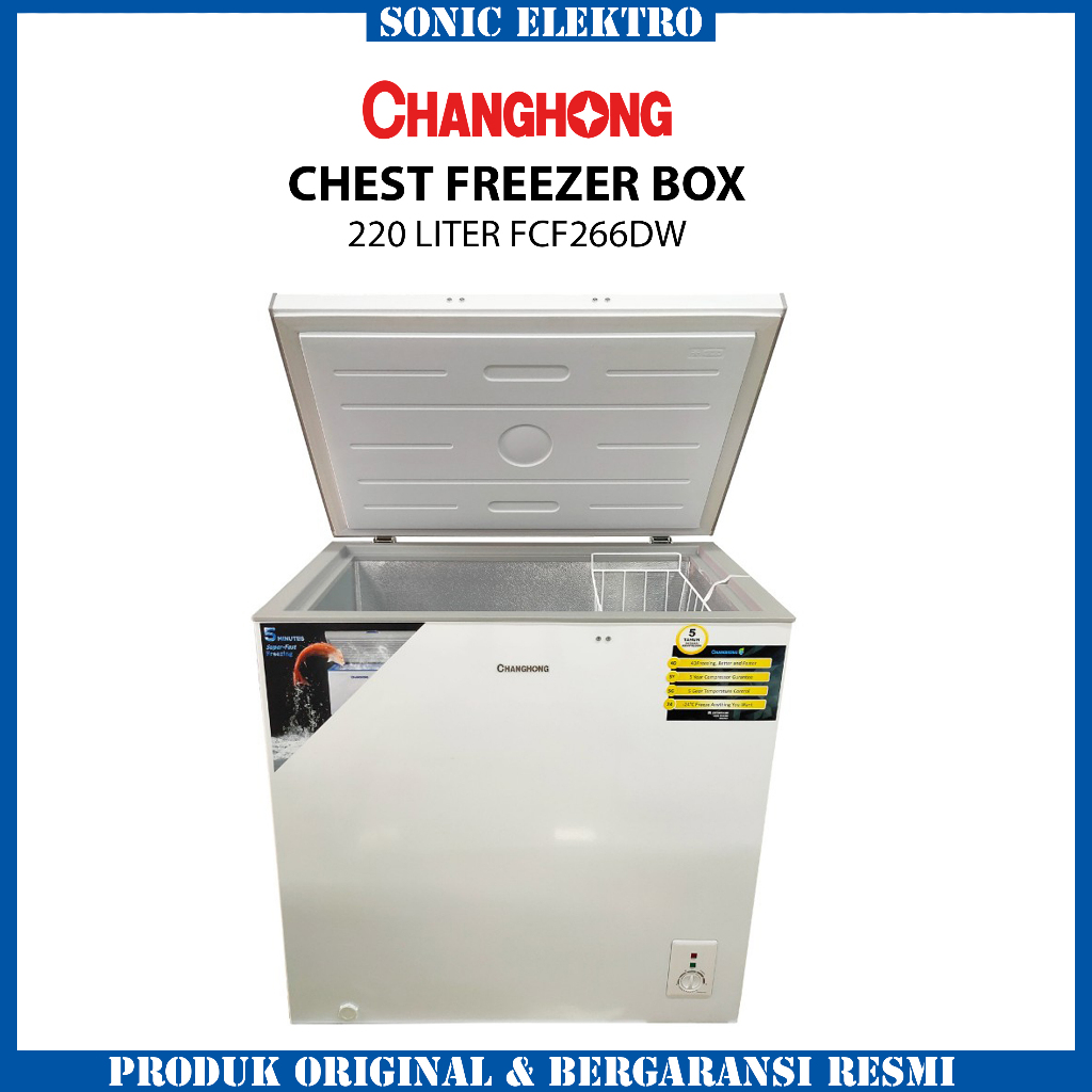 Jual Box Freezer Changhong Chest Freezer Changhong 220 Liter FCF-266-DW ...