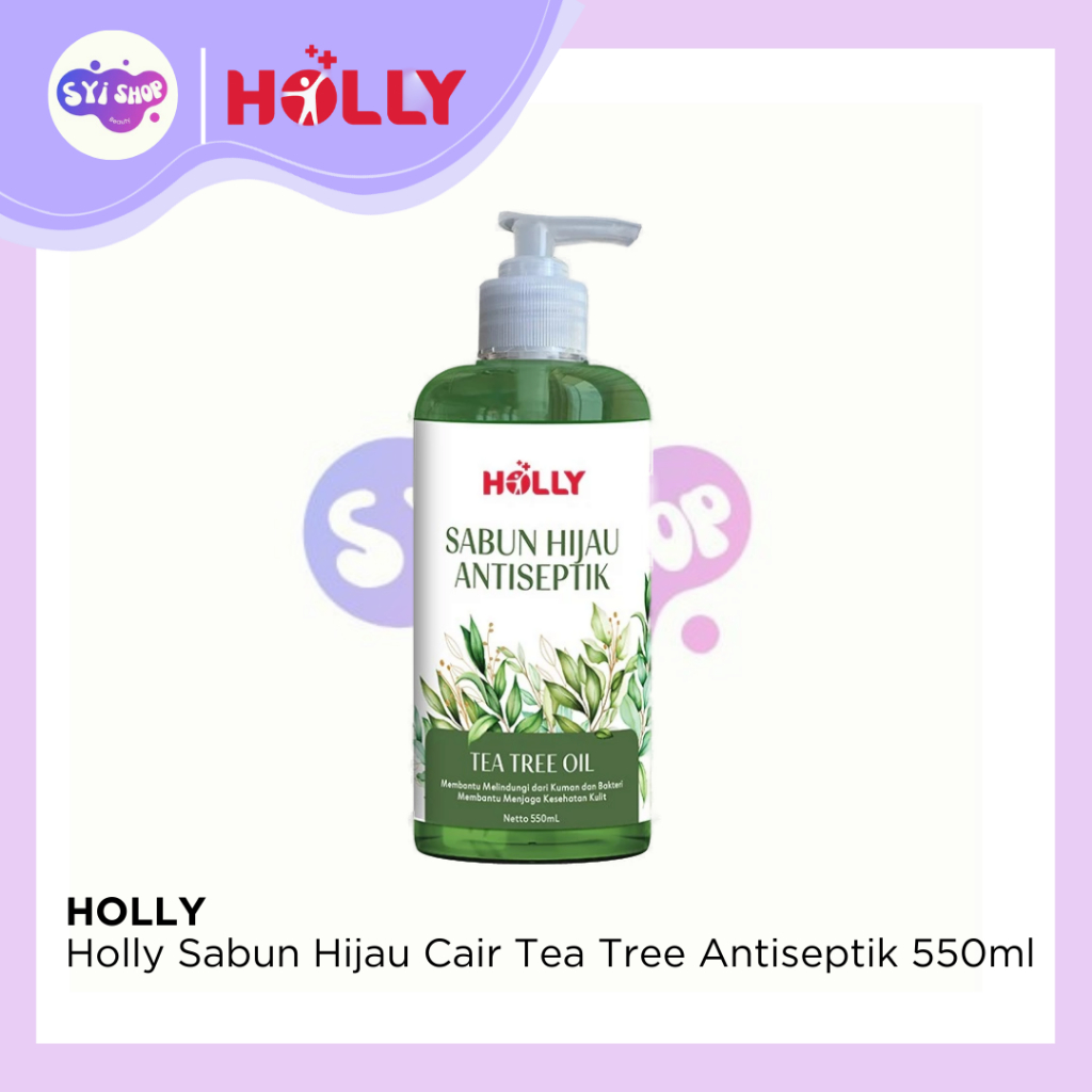 Jual Holly Sabun Hijau Cair Antiseptik Tea Tree 550ml Anti Bakteri Anti ...