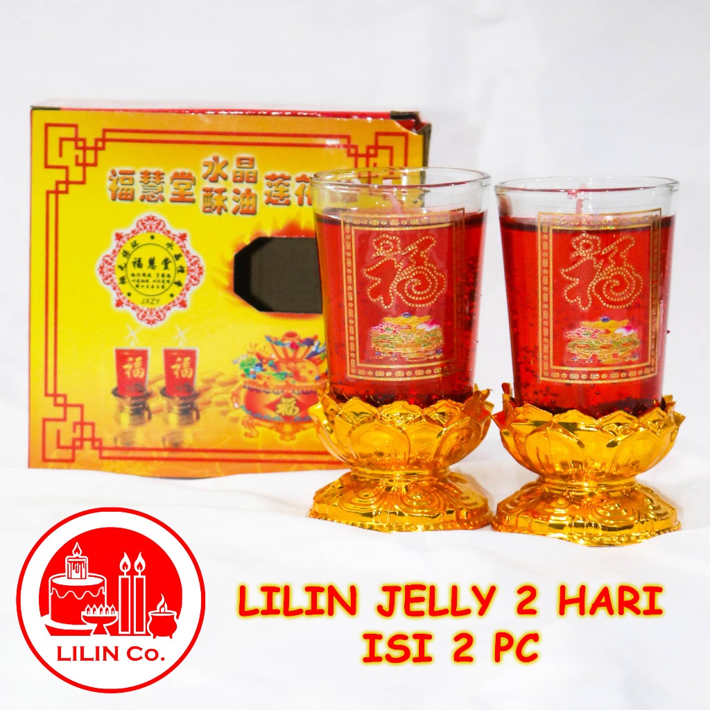 Jual Lilin Jelly 2 hari Lian Hua 48 Jam Lilin Puja Sembayang LILIN 2# ...