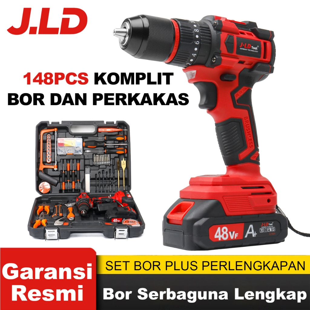 Jual JLD 148Pcs All-In-One Perkakas Combo SET BOR PLUS PERLENGKAPAN Set ...