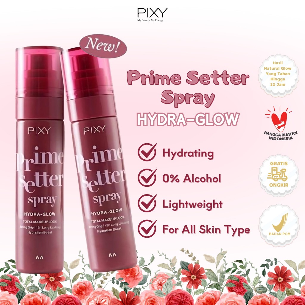 Jual PIXY Prime Setter Spray Hydra Glow 60ml - 2in1 Primer & Setting ...