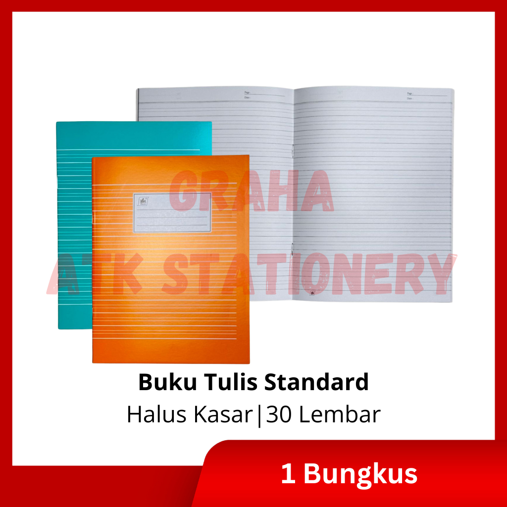 Jual [1 Bungkus] Buku Tulis Halus Kasar Standard 30 Lembar / Buku Murid ...