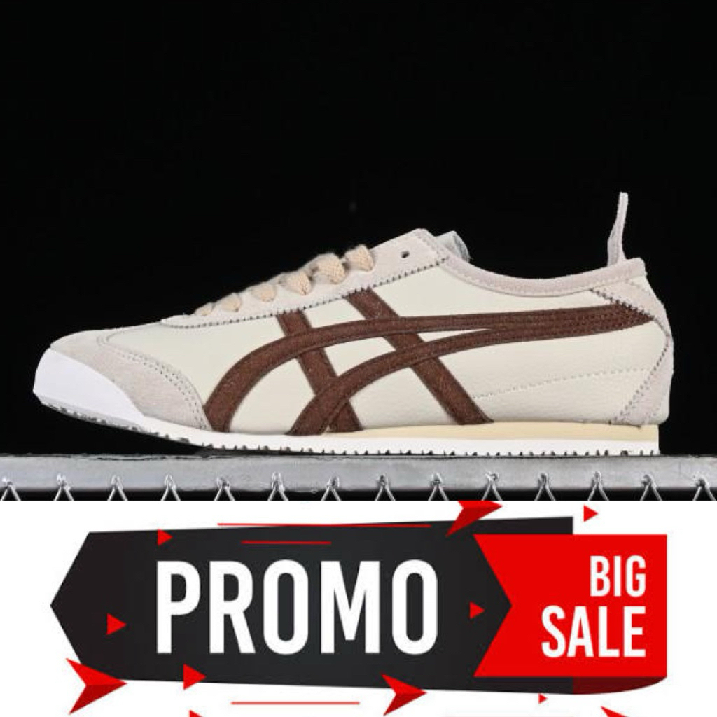 Jual Onitsuka Tiger Original Mexico66 Indo Tali cream Brown | Shopee Indonesia