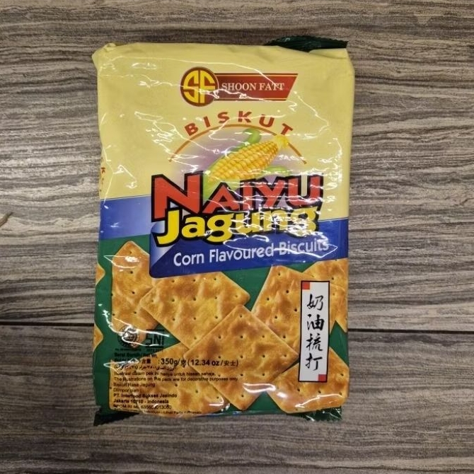 Jual Shoon fatt Naiyu Jagung biskuit corn crackers 350gr | Shopee Indonesia