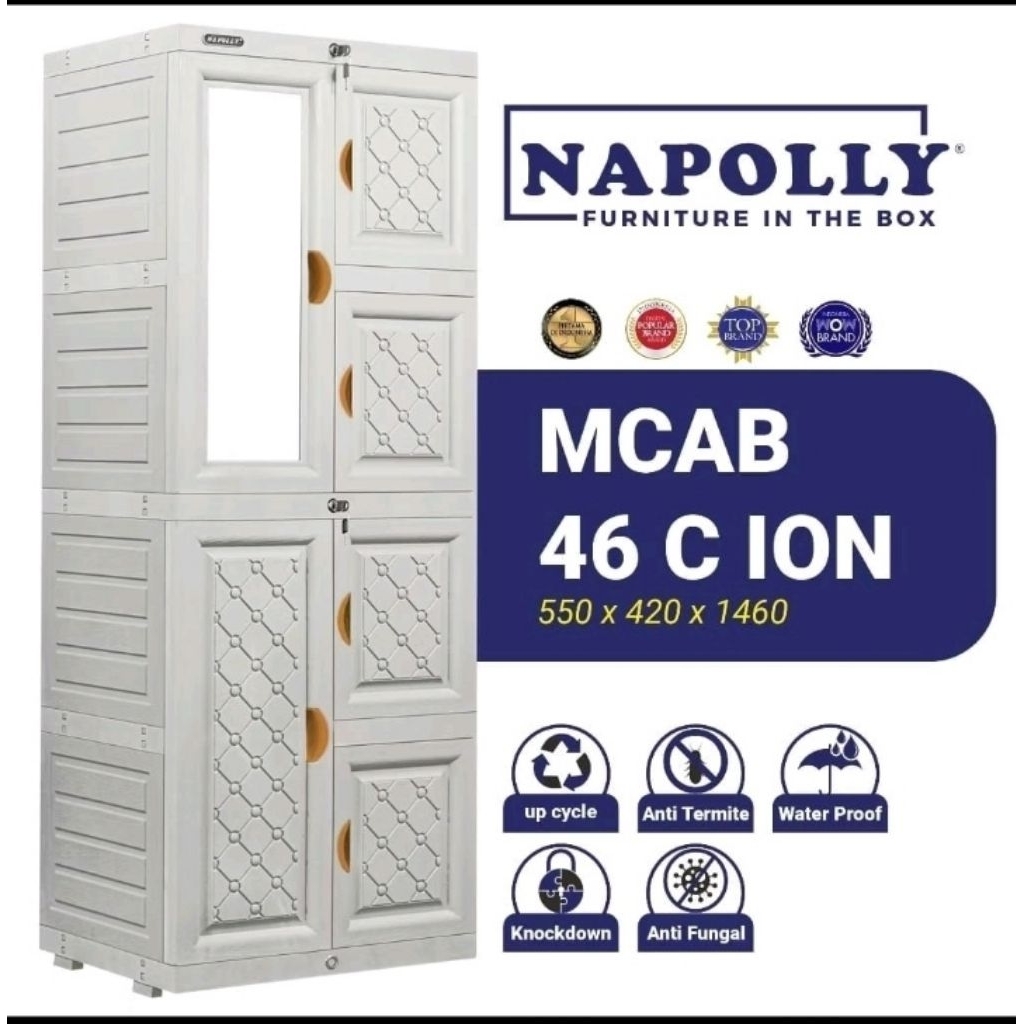 Jual lemari plastik napoly 46 c ion mcab (pengiriman barang dari ...