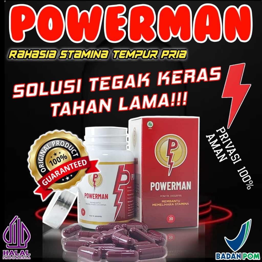 Jual POWERMAN OBATKUAAT original pria tahan lama, di jamin ampuh ...