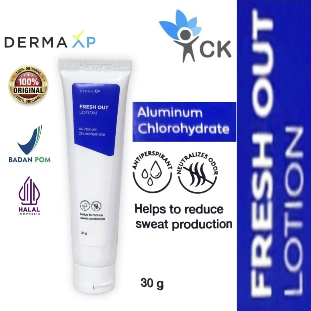 Jual DERMA XP FRESH OUT LOTION 30 GR Antiperspirant - mengurangi bau ...
