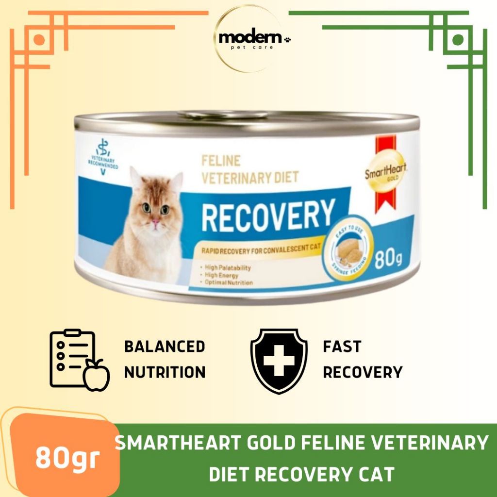 Jual SmartHeart Gold Feline Veterinary Diet Recovery Cat 80gr | Shopee ...