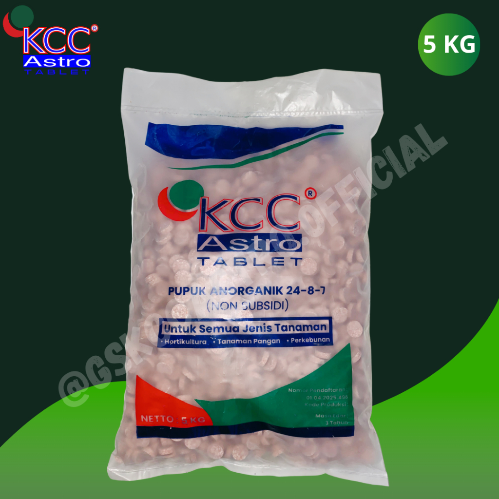 Jual KCC Astro Tablet - Pupuk NPK Tablet SLOW-RELEASE 5 KG | Shopee ...