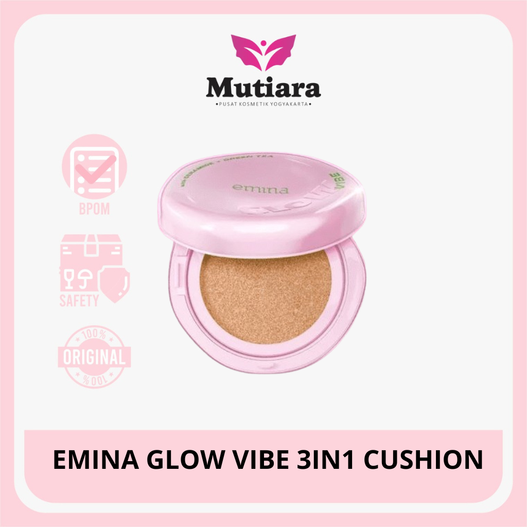 Jual EMINA GLOW VIBE 3IN1 CUSHION | Shopee Indonesia