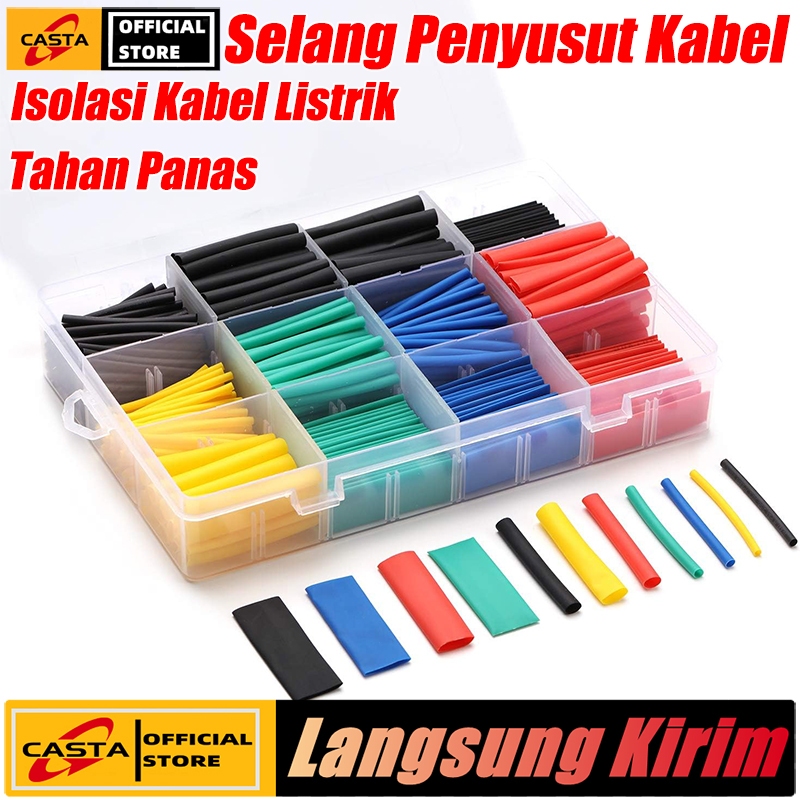 Jual CASTA Selang Penyusut Panas Heatshrink Tube Isolasi Penutup ...