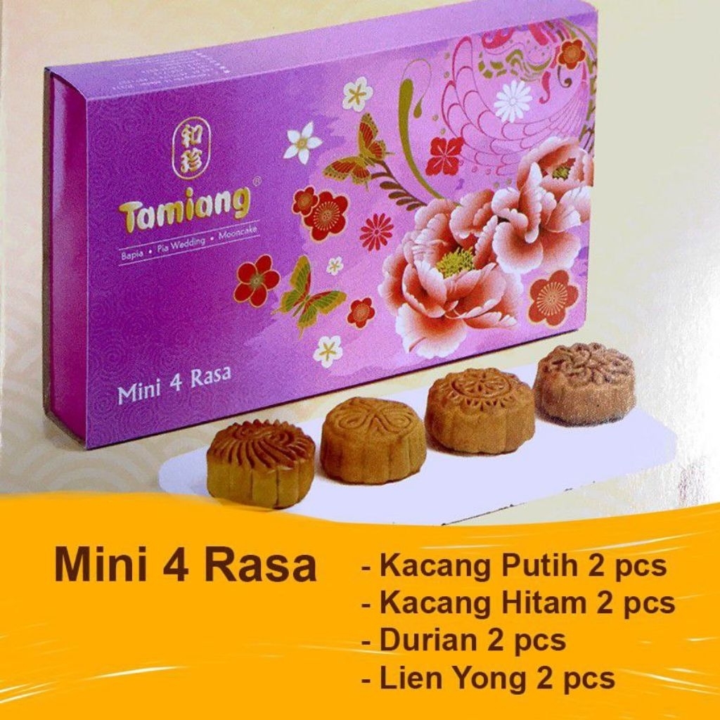 Jual Kue Bulan Mooncake merek Tamiang Mini 4 Rasa | Shopee Indonesia