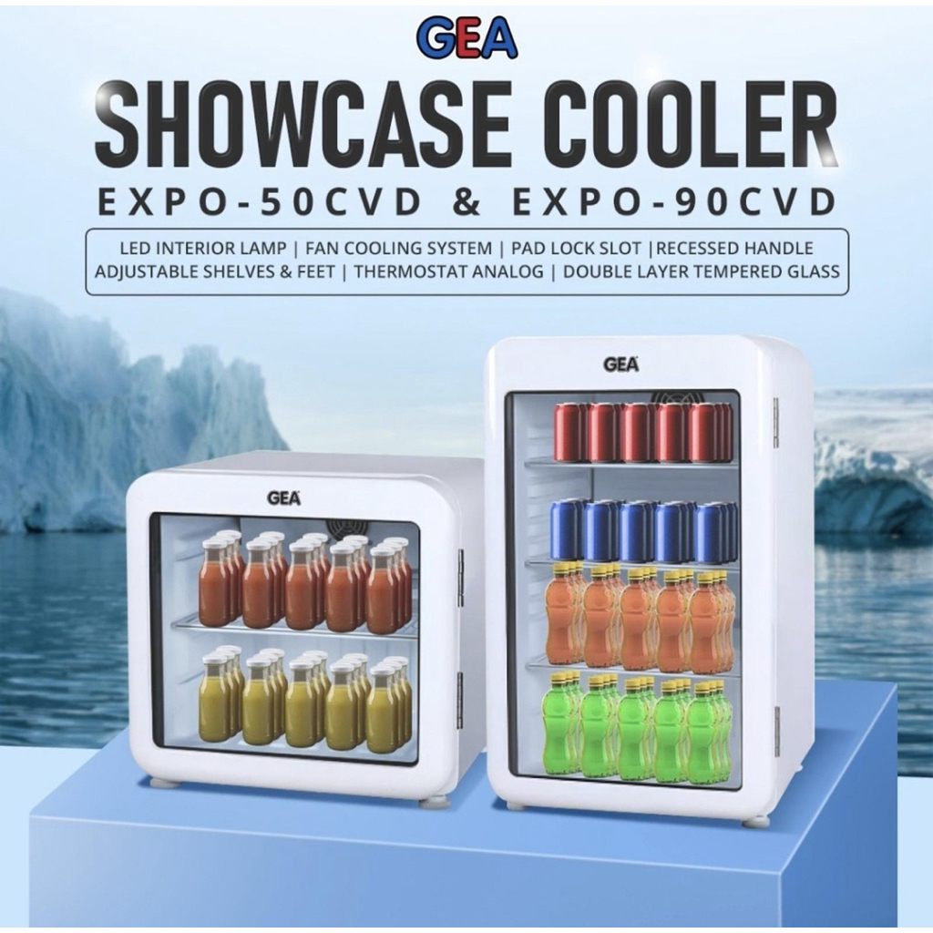 Jual Showcase GEA expo 90cvd kaps 95 liter garansi resmi | Shopee Indonesia