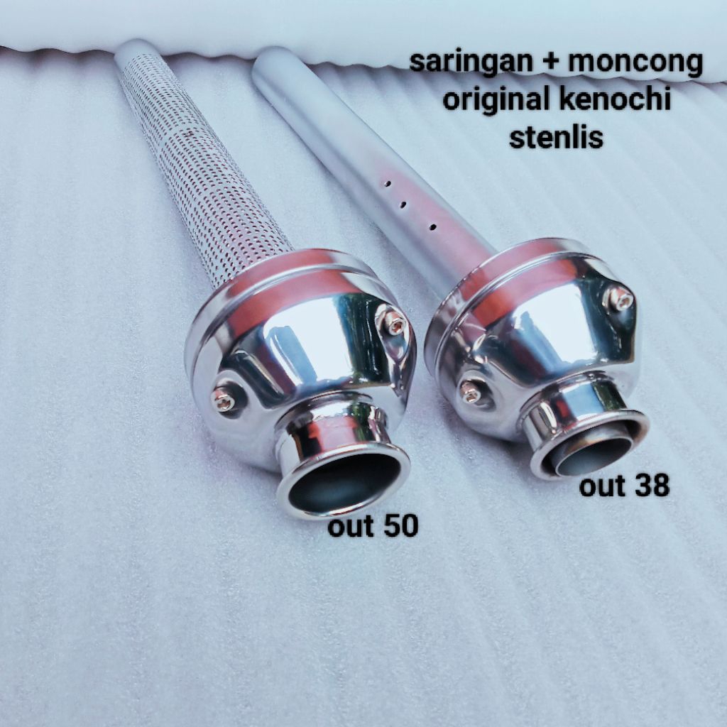 Jual SARINGAN KNALPOT MOTOR + MONCONG ORIGINAL KENOCHI STENLIS TABUNG 4 ...