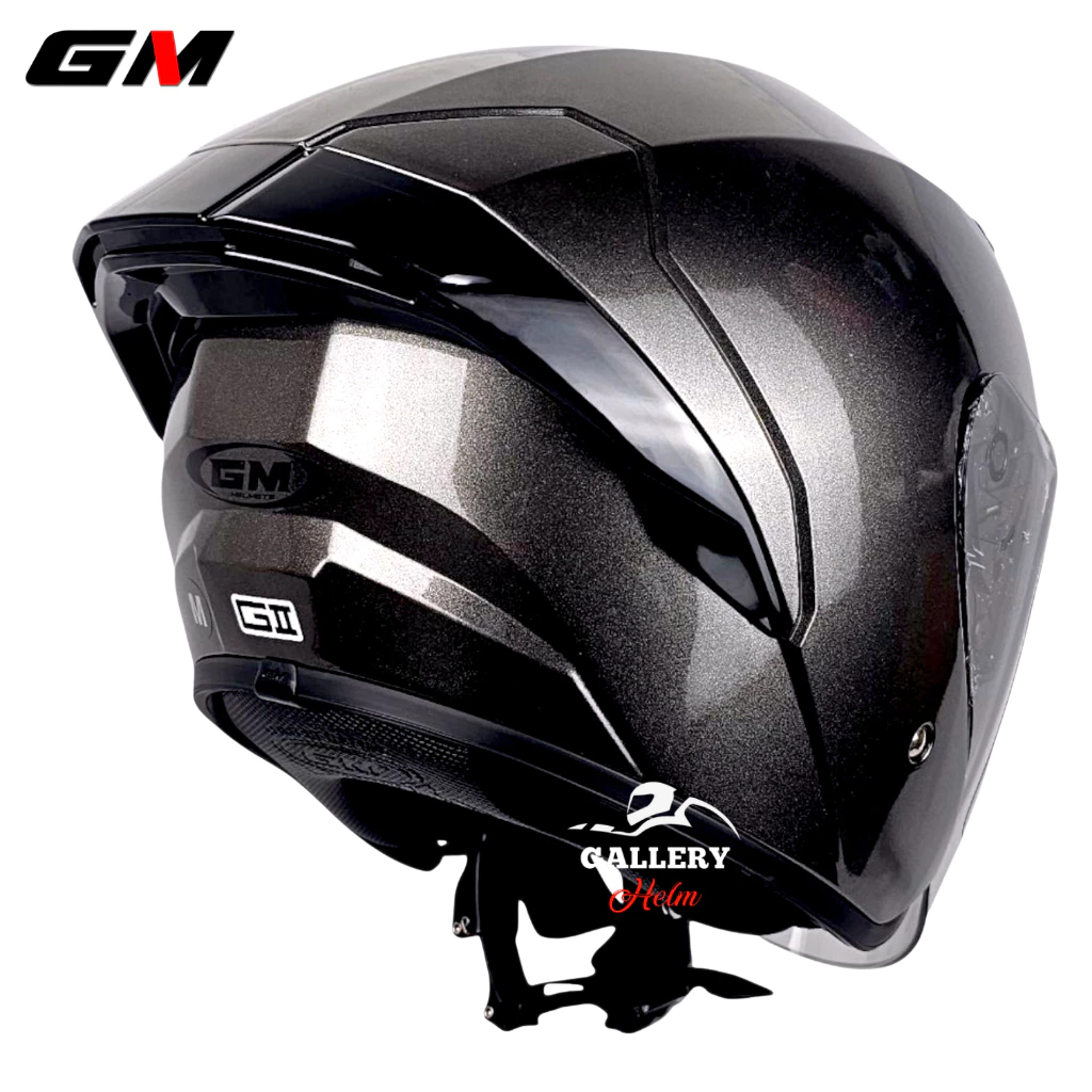 Jual HELM GM G2 SOLID ALL WARNA VISOR LIGHT SMOKE HALF FACE ORIGINAL ...