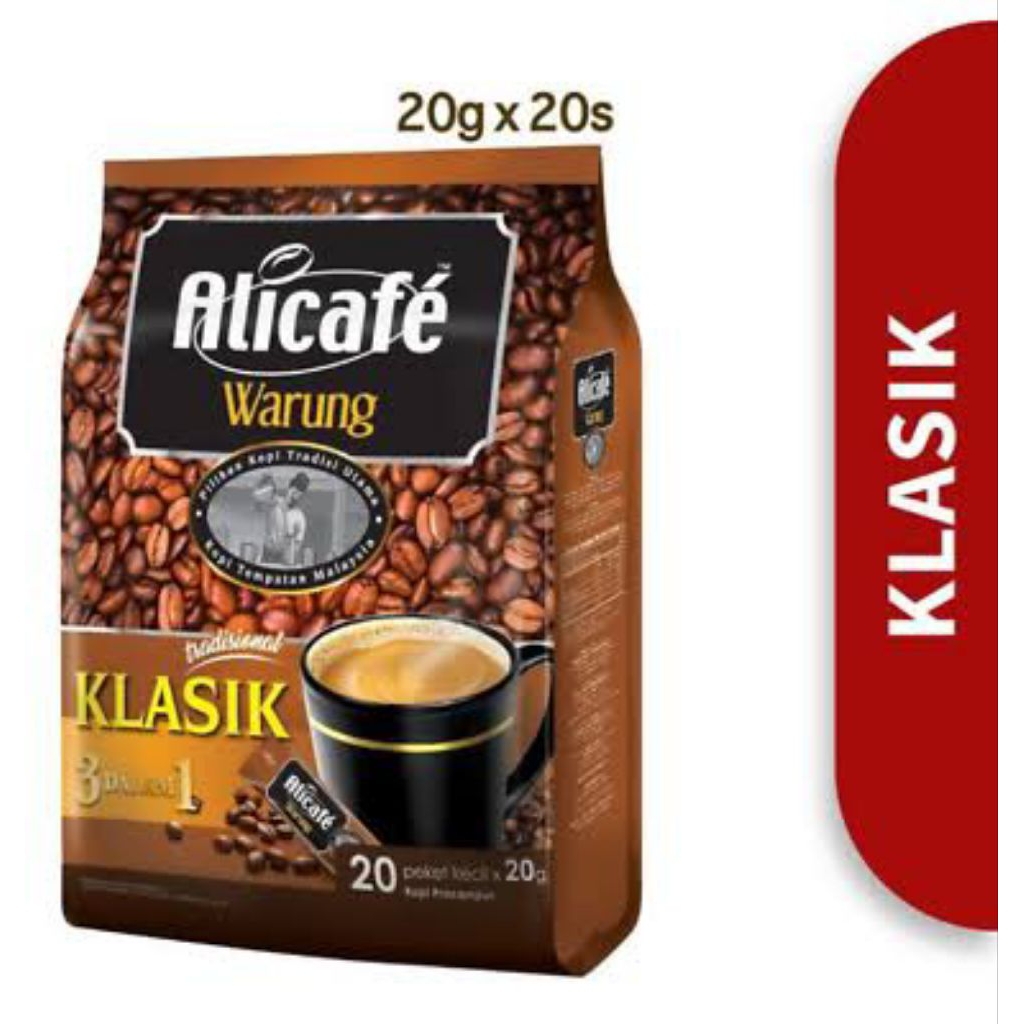 Jual Alicafe Warung Klasik Kopi Instant 20 Sachet Original | Shopee ...