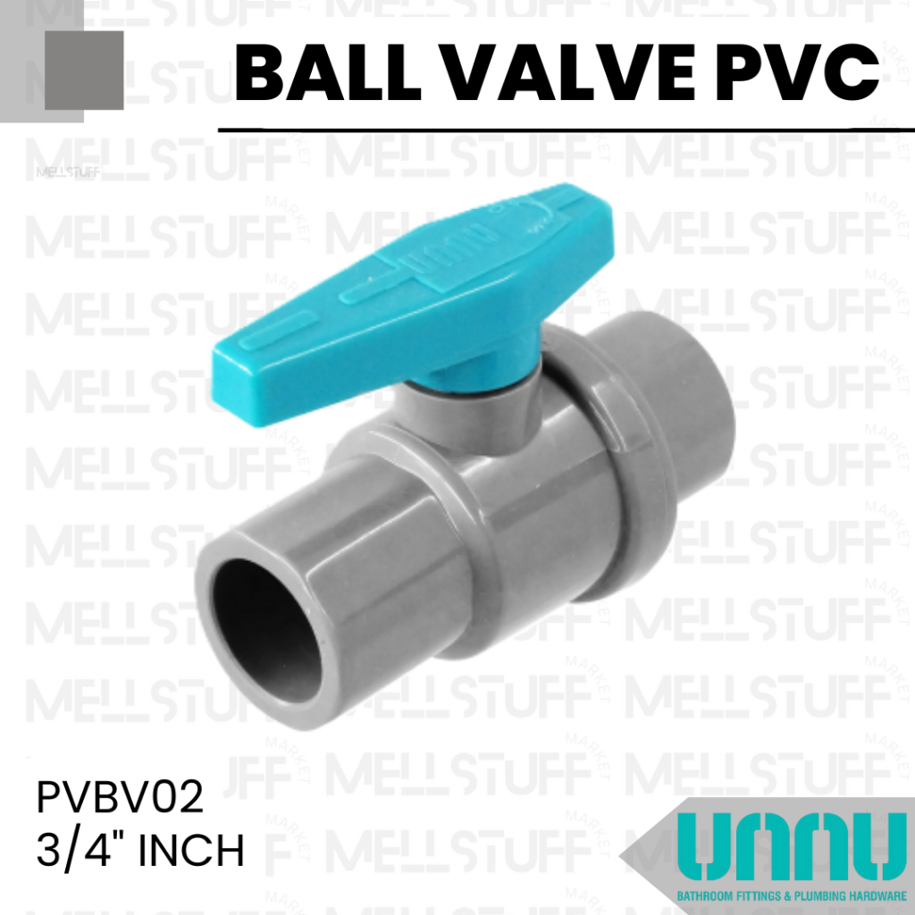 Jual PVC Ball Valve UNNU - PVBV02 3/4" Inch | Shopee Indonesia