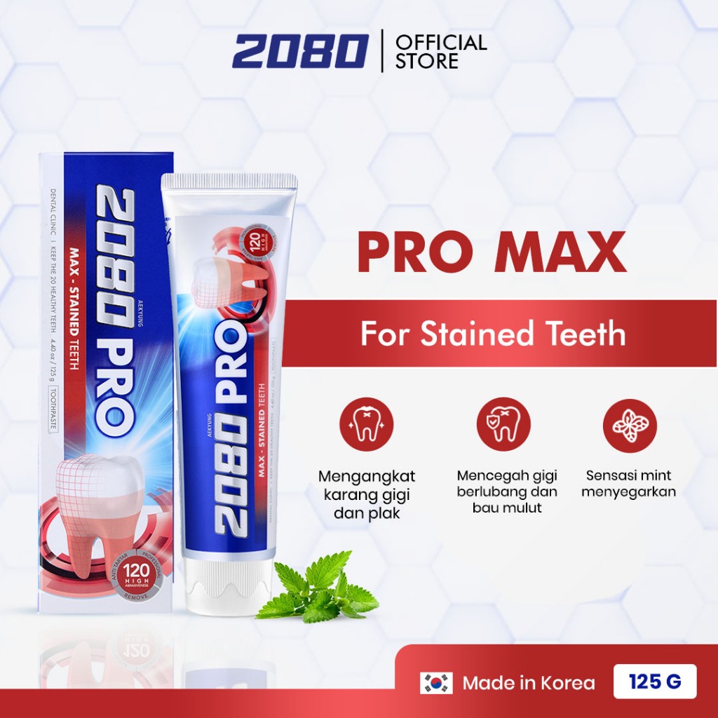 Jual Odol Korea 2080 Pro Max Toothpaste - Pasta Gigi Sensitif/Odol ...