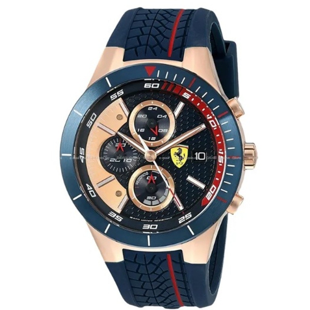 Jual Scuderia Ferrari Redrev Evo 0830297 Blue Dial Analog Watch For Men ...