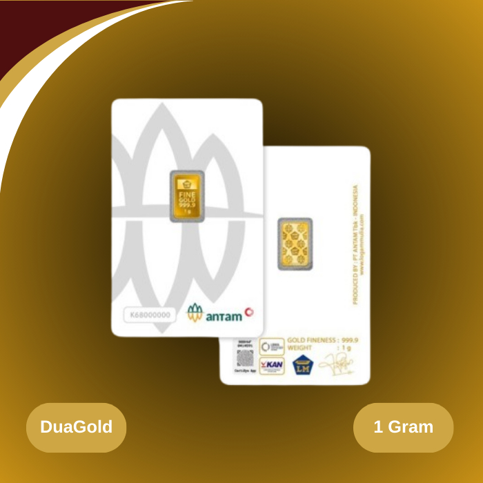 Jual Dua Gold Logam Mulia Emas Antam Press ( LM ) 1GR 1 Gram 24K 99,9% ...