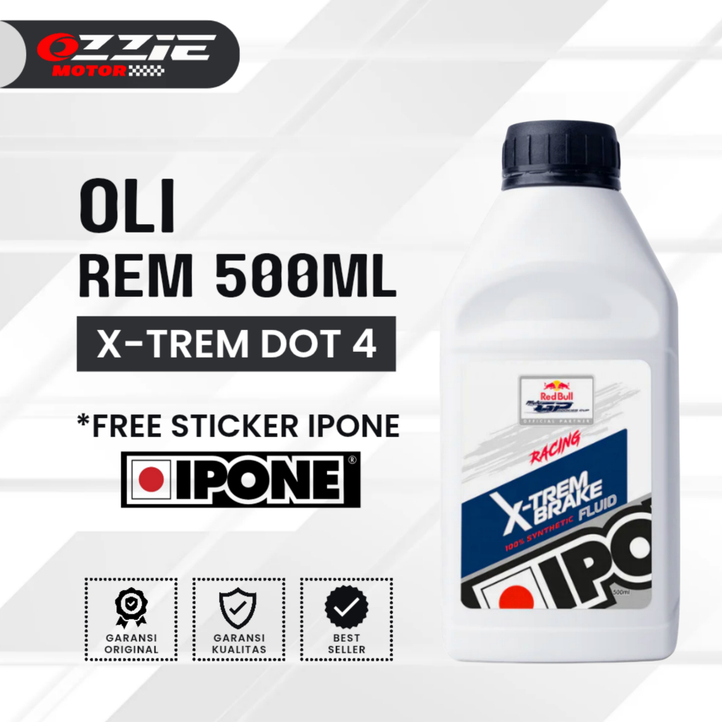 Jual MINYAK REM IPONE X-TREM BRAKE FLUID 500ML DOT 4 OLI REM IPONE ...