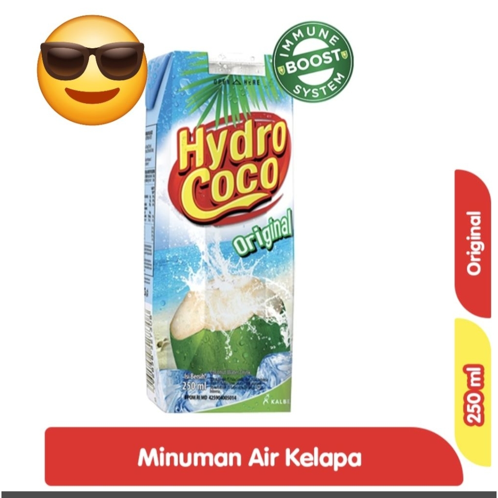 Jual HYDRO COCO MINUMAN AIR KELAPA 250 ML FREE KARDUS MINIMAL 4 pcs ...