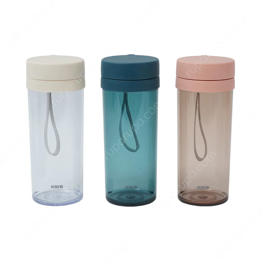 Jual AZKO Kris Jeju Botol Minum Plastik 530 Ml - Pink/Biru/Krem ...