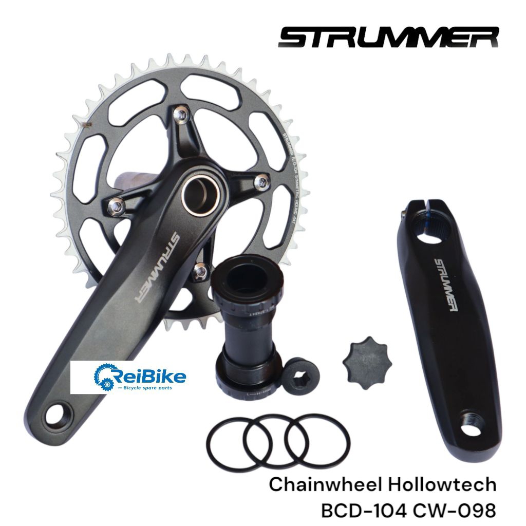 Jual Crank Chainwheel Hollowtech Ht2 Bcd 104 Cw 098 Symmetric Round 44t