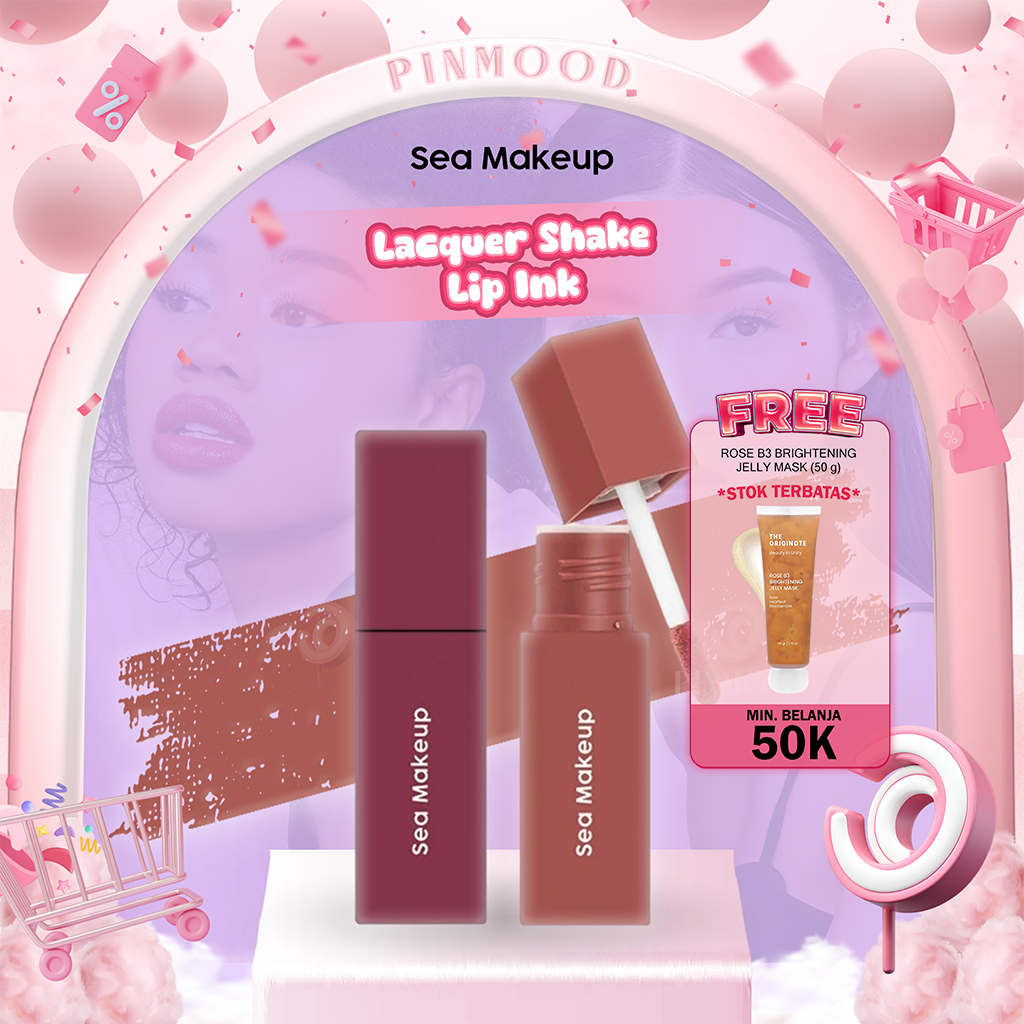 Jual SEA MAKEUP - LACQUER SHAKE LIP INK - Lip Ink Long-Lasting Glossy ...