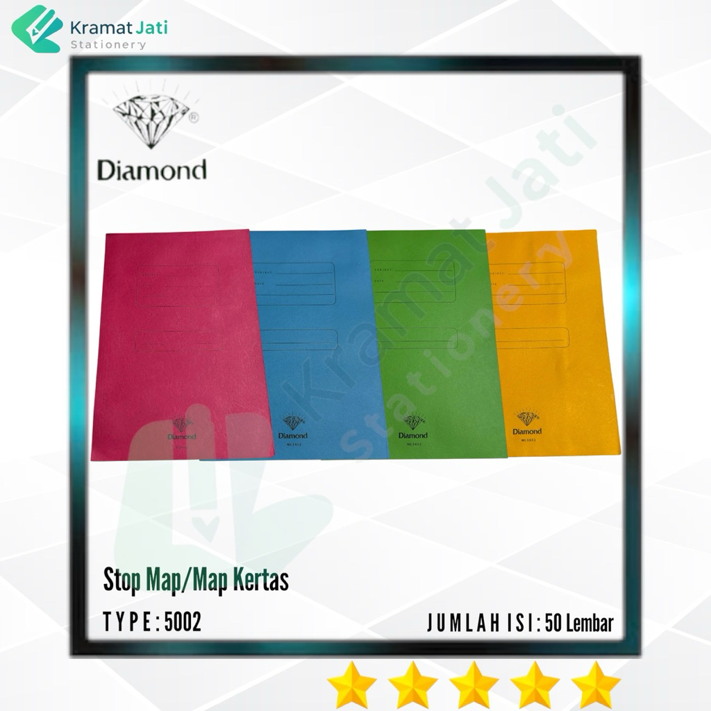 Jual DIAMOND Stopmap/Map Kertas 5002 50 Lembar [1 Pack] | Shopee Indonesia