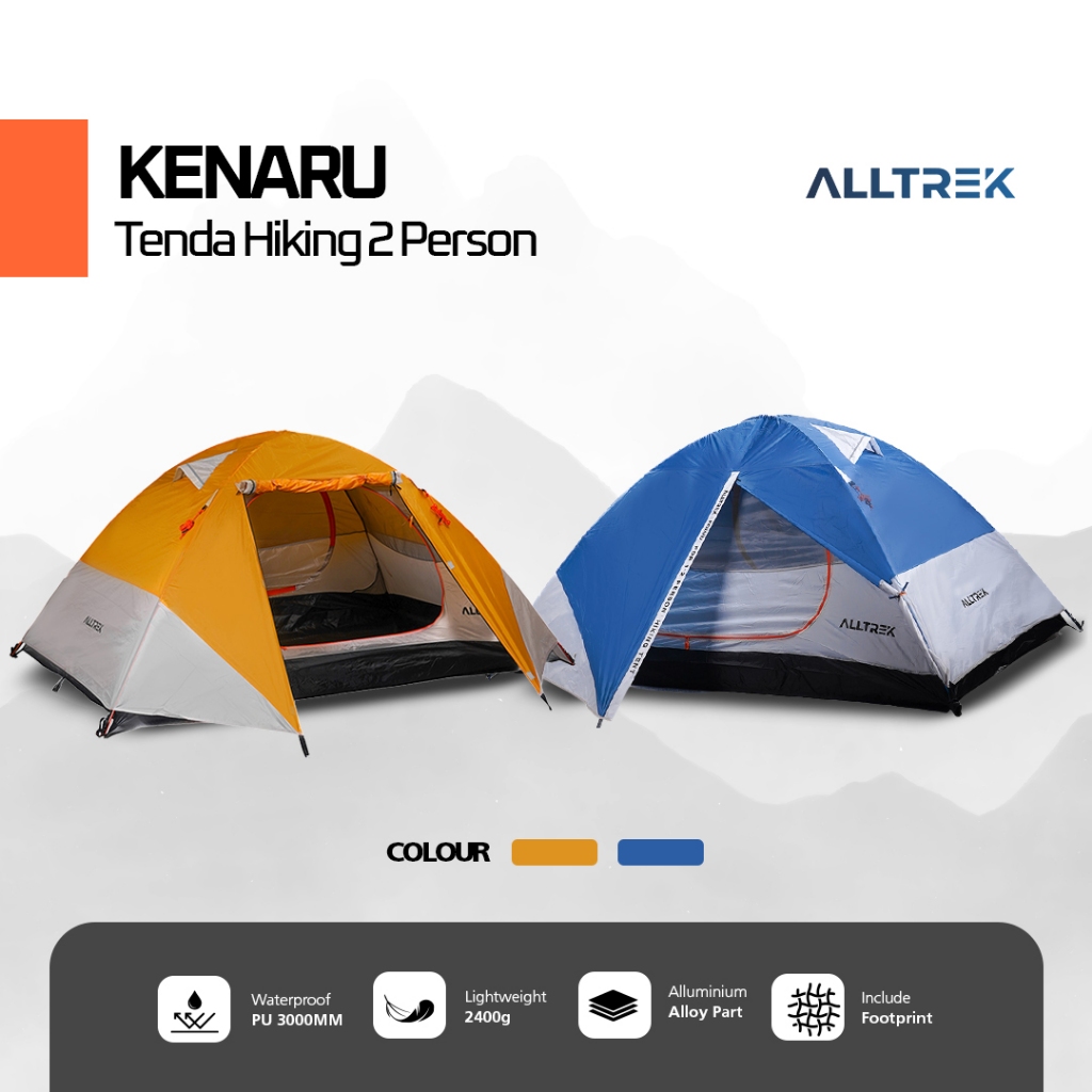 Jual ALLTREK Tenda Gunung Hiking Super Ultralight KENARU 1-2 Person ...