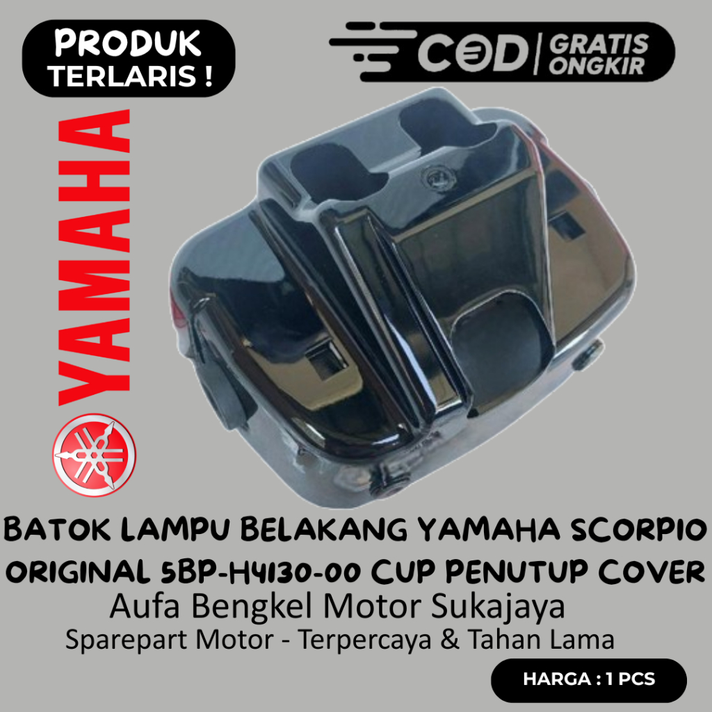 Jual Batok Lampu Belakang Scorpio Original Yamaha 5BP-H4130-00 Cup ...