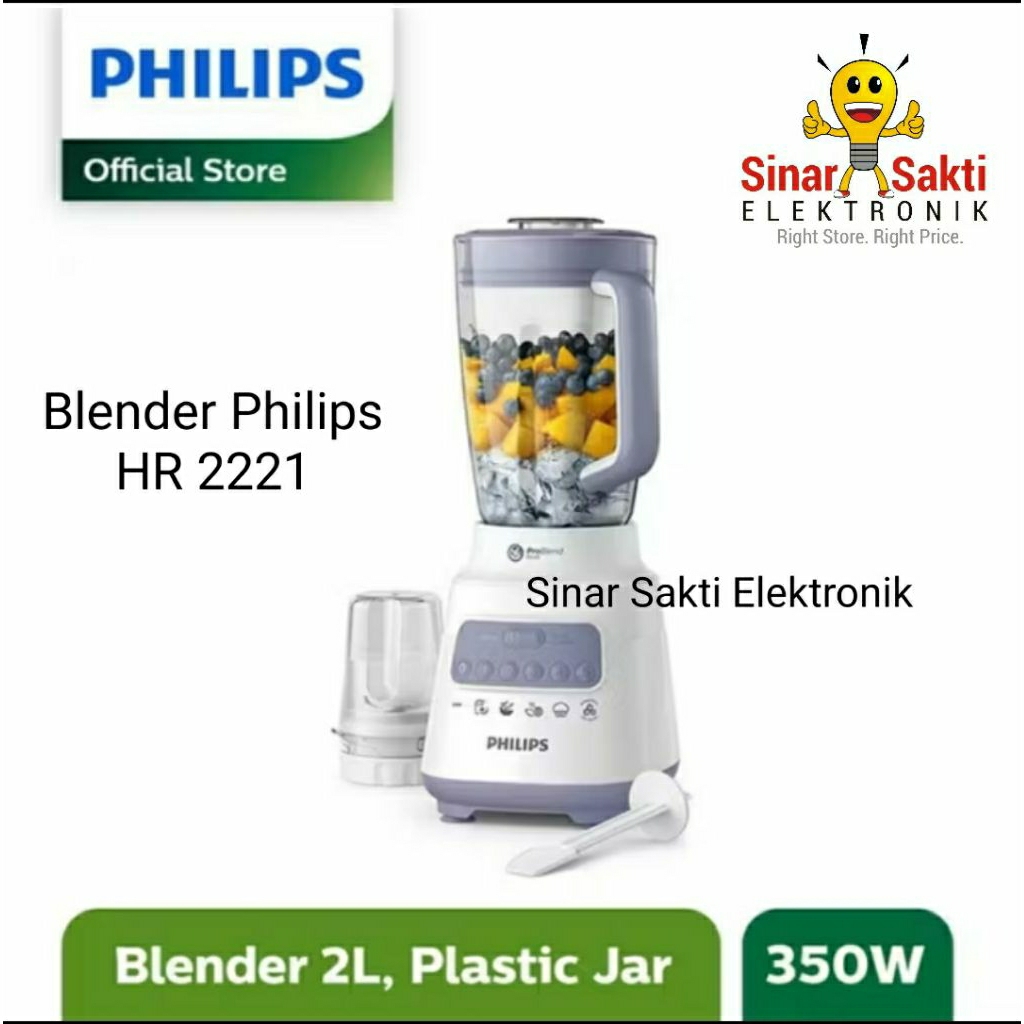 Jual Philips Blender HR 2221 HR2223 2 Liter HR 2223 Plastik 2223/30 2L ...